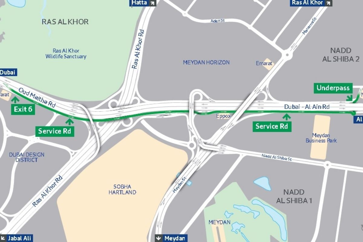 RTA to open a section of Dubai-Al Ain Road Widening Project