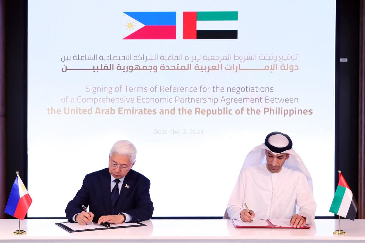 UAE and Philippines agree on negotiation scope for CEPA