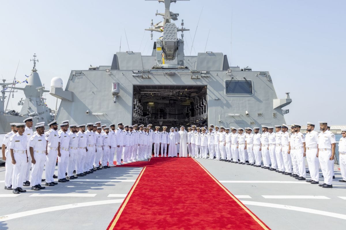 UAE Navy Welcomes New Al Emarat Corvette (P111) Into Fleet